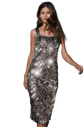 Lipsy Midikleid Lipsy Figurbetontes Midikleid mit Pailletten (1-tlg)