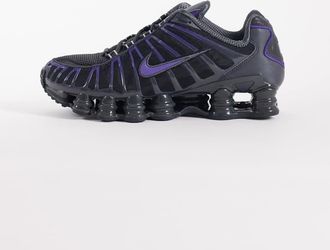 Nike Shox TL - Sneaker in Dunkelgrau und Lila