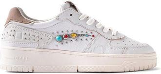D.A.T.E. D.a.t.e., Femme, Chaussures, Blanc, Taille: 36 EU Torneo Pure Studs