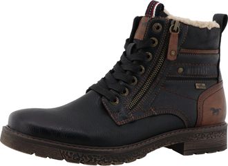 Mustang Jeans Herren Stiefelette mit gemusterter Sohle 15M0081002, Gr&ouml;&szlig;e:41 EU, Farbe:Schwarz