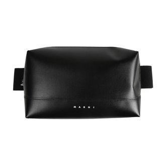 Marni Homme, Sacs, Noir, Taille: ONE Size Sac Banane avec Ceinture Ruban