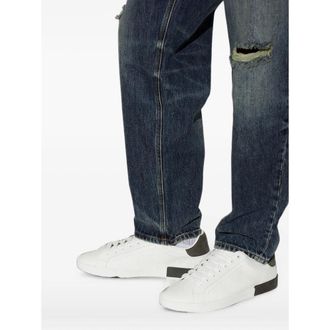 Dolce & Gabbana Calfskin Leather Sneaker - White