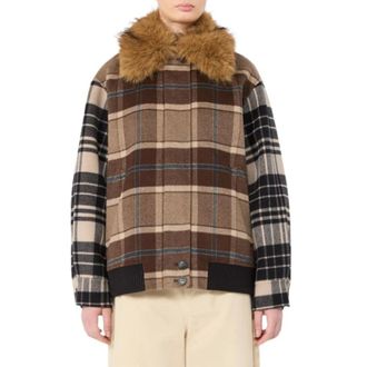 Max Mara Manteau en laine vierge - Femme - Vestes - Brun - Taille: 34 FR