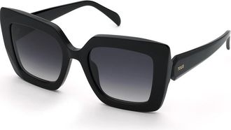Tous Damen Stoc44 Sonnenbrille, schwarz (Shiny Black), 53/21/140