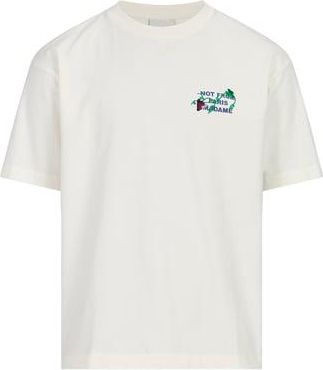 Dr&ocirc;le de Monsieur T-shirt brod&eacute; au dos en coton