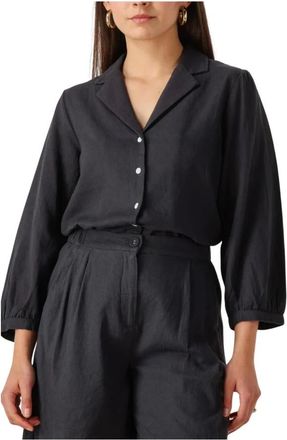 Moss Copenhagen Damen, Blusen & Hemden, Schwarzk, SGr&ouml;&szlig;e