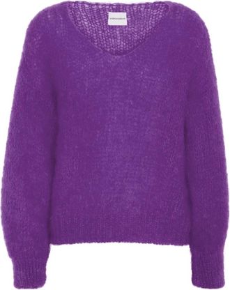 Americandreams Americandreams, Femme, Pulls, Violet, Taille: 38 FR Milana LS Mohair Knit