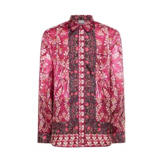 Pierre-Louis Mascia Femme, Blouses et Chemises, Rose, Taille: 38 FR Chemise en soie Aloe