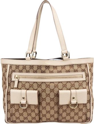 Gucci Crossbody Bags - Gucci GG Monogram Abbey Handbag - Gr. unisize - in Braun - f&uuml;r Damen