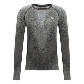 Odlo Blackcomb Eco Big Logo Top Crew Maillot de Corps Hommes Gris - Black L