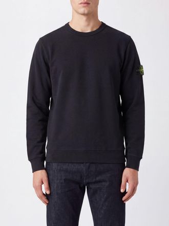Stone Island Rundhals-Sweatshirt aus Baumwolljersey mit Compass-Logo-Patch