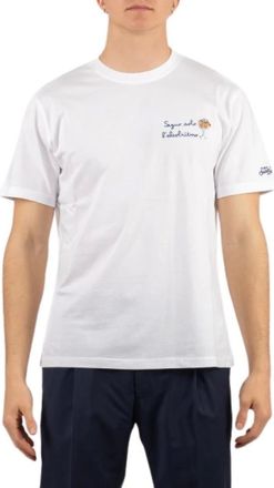 Saint Barth Homme, Tops, Blanc, Taille: XL T-Shirt