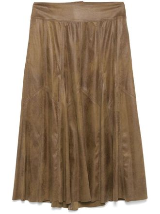 Isabel Marant jupe longue Genevi - Marron