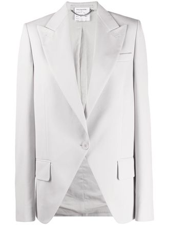 Stella McCartney blazer droit classique - Gris