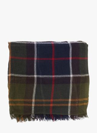 Barbour Echarpe tartan Welton en coton et lin