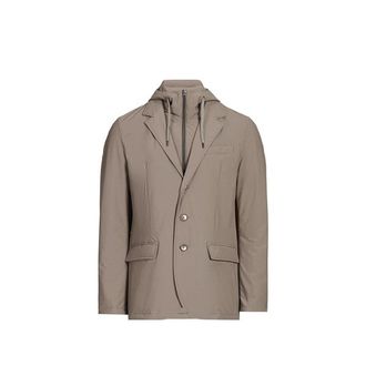 Herno technische Jacke mit Kapuze - Brown