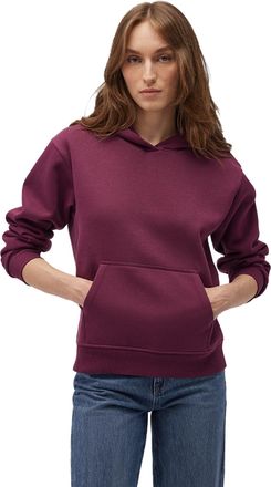 Mavi Damen Hooded Sweatshirt Pullover, Grape Wine, L