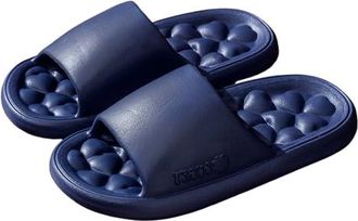 Generic cfpqv Pantoufles de bain antid&eacute;rapantes pour femme et homme - Chaussures de bain douces - Plates et confortables - Respirantes - Pour la maison, la pl