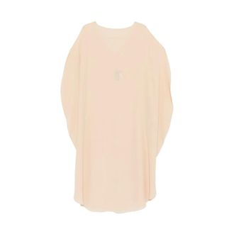 Gianluca Capannolo unisex, Robes, Beige, Taille: 38 FR Iris Asymmetrical Dress