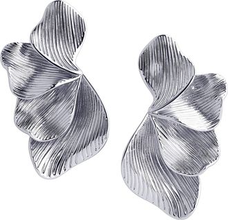 Classyandfabulous Jewelry Ohrringe Oversize Ginkgo Leaf
