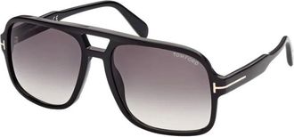 Tom Ford unisex, Accessoires, Noir, Taille: 60 MM Falconer-02 Lunettes de soleil