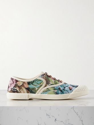 Valentino Garavani Bay By Bay Sneakers Aus Metallic-jacquard Mit Gummibes&auml;tzen - Mehrfarbig