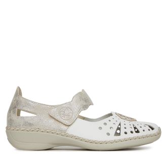 Rieker Halbschuhe Rieker 41368-80 Wei&szlig;