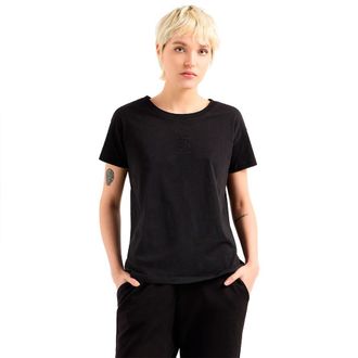 A|X Armani Exchange Damen Icon Project, Shiny Logo T-Shirt, Schwarz, L