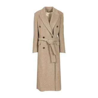 Golden Goose Femme, Manteaux, Beige, Taille: 42 FR Manteau Crois&eacute; Journey Golden Goose