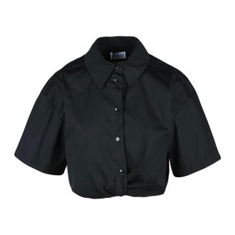 Marella Femme, Blouses et Chemises, Noir, Taille: 34 FR Notaion Camicia Corta