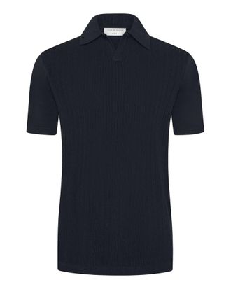 Tiger Of Sweden Geripptes Poloshirt aus Baumwolle in
