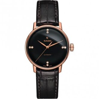 Rado Rado, Femme, Accessoires, Noir, Taille: ONE Size Coupole Classic Automatic Diamonds