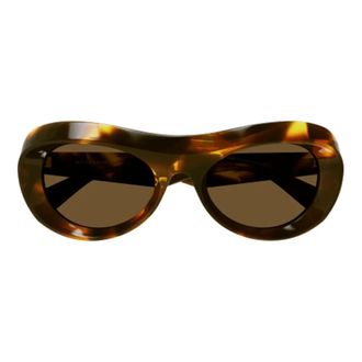 Bottega Veneta Ovale Sonnenbrille - - Accessories - Damen - Braun - ONE SIZE