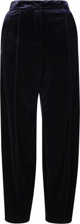 Blanca Vita Femme, Pantalons, Bleu, Taille: 34 FR Pantalon Velours Bleu Style Chic