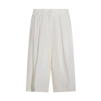 Fabiana Filippi Femme, Shorts, Beige, Taille: 42 FR Pleated Pantalons