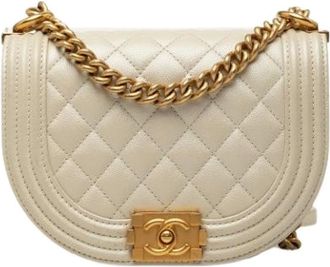 Chanel Sac bandouli&egrave;re vintage Pre-owned - Femme - Pre-owned - Beige - Taille: ONE Size