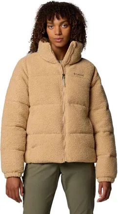 Columbia Winterjacke Winter-Fleecejacke Puffect Sherpa (Thermarator Isolierung) hellbraun