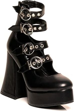 Lamoda Femme Interstellar Chaussures de Court, Imprimé Noir, 36 EU