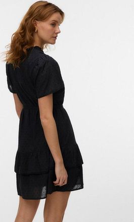 Vero Moda Minikleid VMTRINE SS SHORT LACE DRESS WVN NOOS Baumwolle