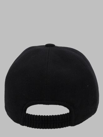 Ermenegildo Zegna E7I09HA8_B8DBK1 Cashmere Baseball Cap - Black