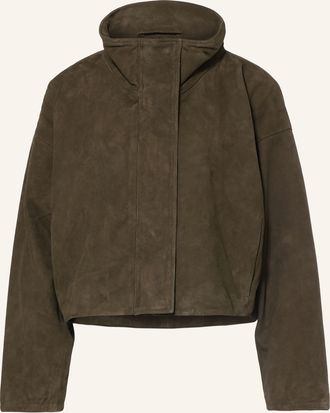 AllSaints Allsaints Lederjacke Ryder gruen