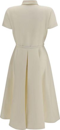 Fendi Womens Beige Wool Oves Aries Casual Dress