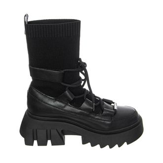 Steve Madden Schn&uuml;rstiefel - - Shoes - Damen - Schwarzk - 35 1/2 EU