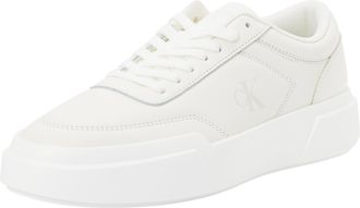 Calvin Klein Damen Chunky Cupsole Laceup OXF LTH Yw0Yw02032 Low Top, White (Marshmallow/Dk Ecru), 40 EU