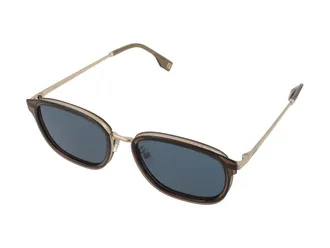 MAISON FENDI FE40155U Mixed-Material Frame Sunglasses - Blue