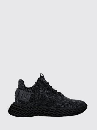Philipp Plein Baskets Skeleton Runner en cuir avec application de strass