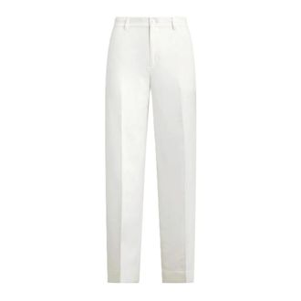 Ralph Lauren Femme, Pantalons, Blanc, Taille: 34 FR Pantalon Sendon Court &agrave; Pinces