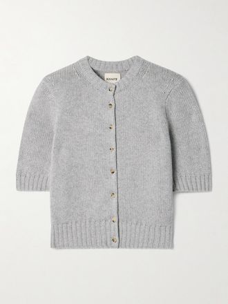 Khaite Cardigan Raccourci En Cachemire Nora - Gris