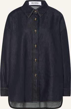 Rossi Rossi Oversized-Jeansbluse Siyan blau
