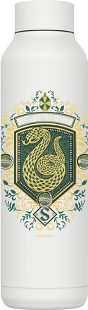 Quokka HP Slytherin Thermosflasche, Edelstahl, 630 ml, Wei&szlig;